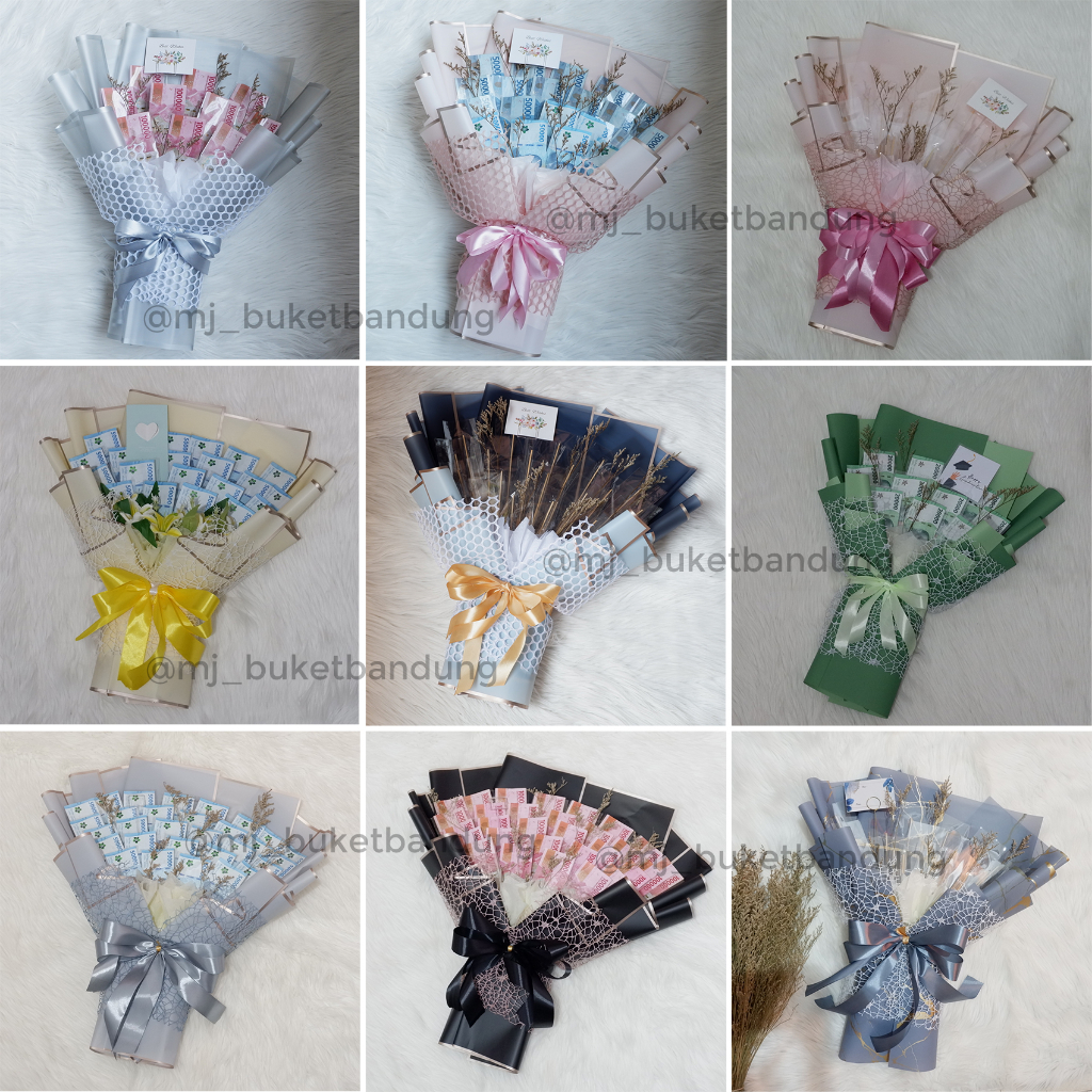 Jual Buket Uang Asli Pecahan 100ribu (1jt, 1.5jt, 2jt, 2.5jt, 3jt, 4jt ...