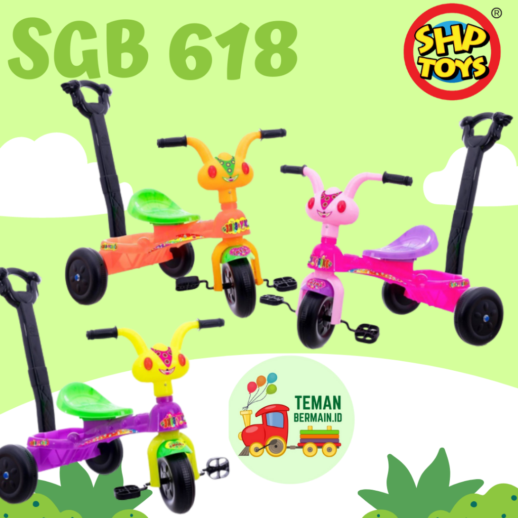 Jual Sepedaan anak Roda Tiga SHP Tricycle SGB 618 - SHP Toys - Maenan ...