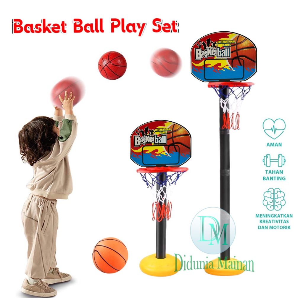 Jual Mainan olahraga anak ring bola basket portable basketball set ...