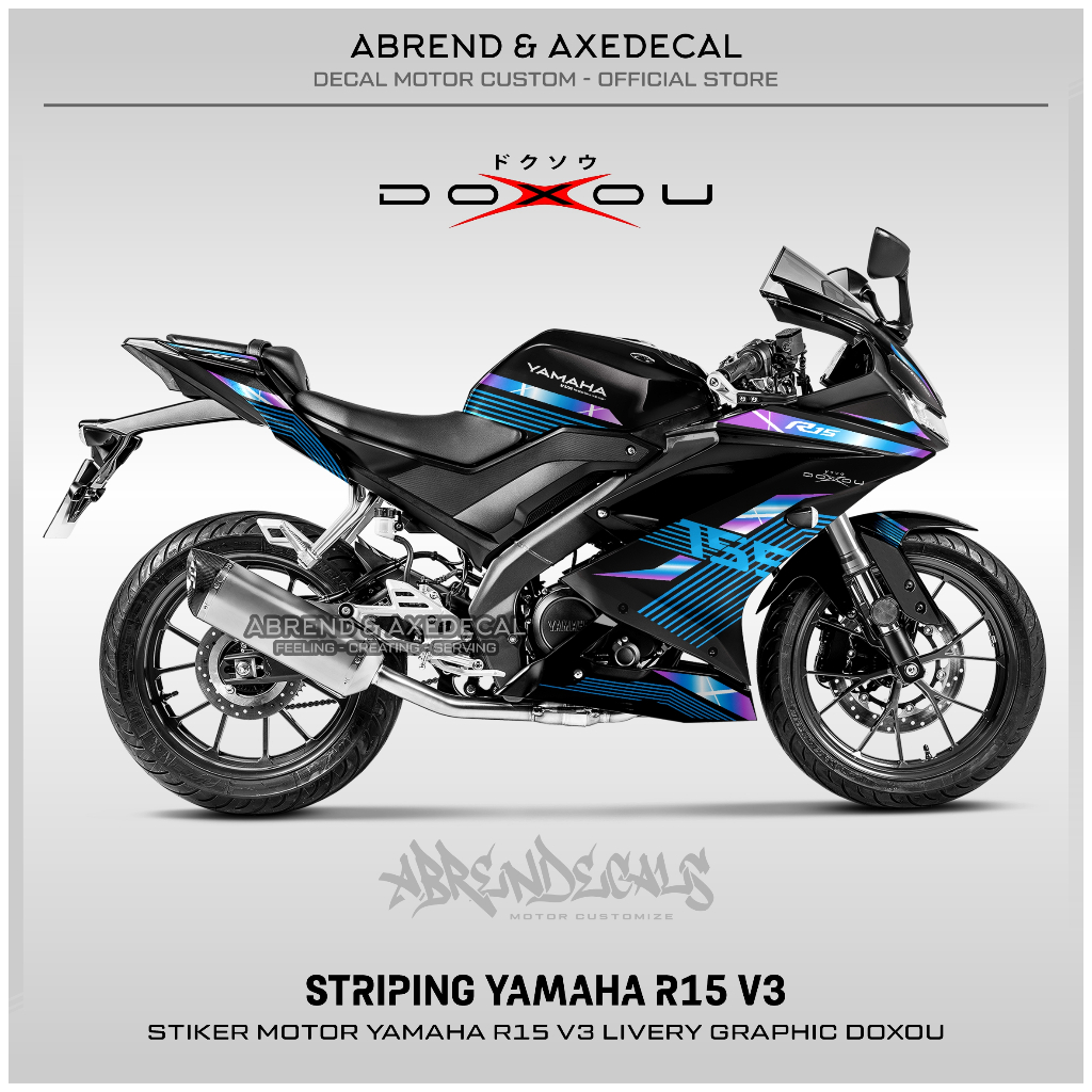 Jual Striping R15 V3 Livery Grafis Doxou Custom / Stiker Motor Yamaha ...