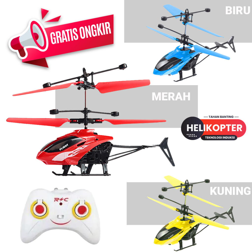 Jual Aero Flying Helicopter Mainan Helikopter Terbang RC Remote Control ...
