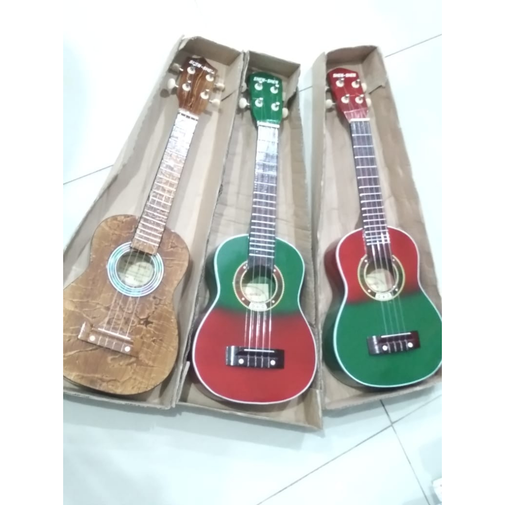 Jual Gitar Ukulele 4 Senar Ukulele Kayu Mix Warna Alat Musik Petik ...