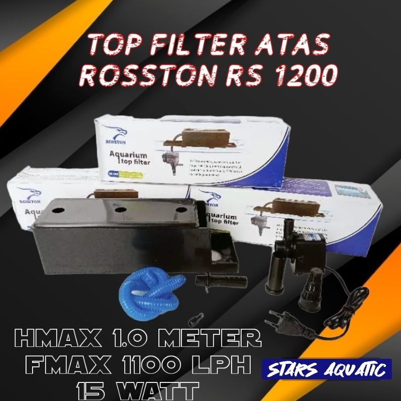 Jual mesin pompa celup aquarium TOP FILTER ROSSTON RS 1200 mesin filter ...