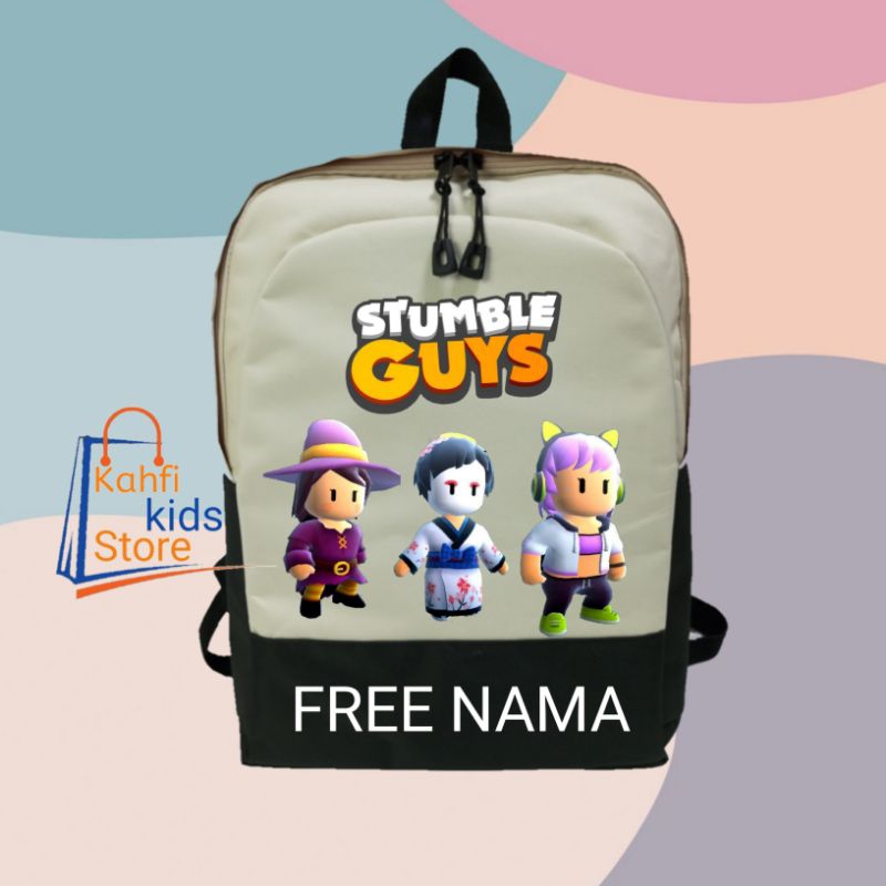 Jual Tas Sekolah Anak Gambar Stumble Guys| Backpack CUSTOM GAMBAR,FOTO ...