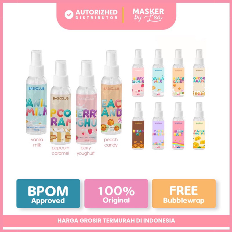 Jual BASICCLUB Body Mist Spray 100ML / Geamoore EDT Parfume Premium bisa untuk Anak BPOM ...