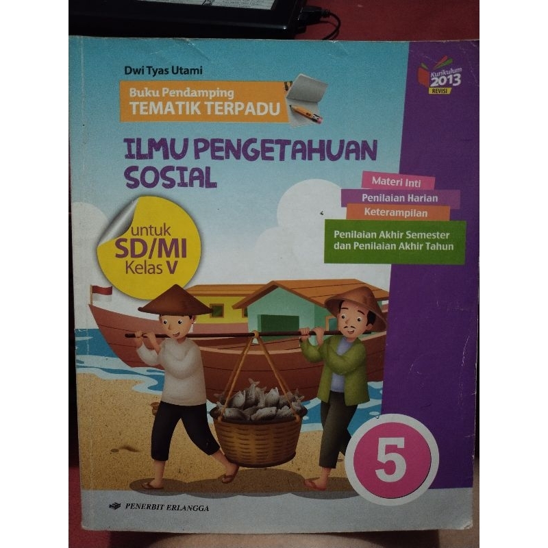 Jual Buku IPS kelas 5 kurikulum 13 ORI tanpa coretan ( bekas ...