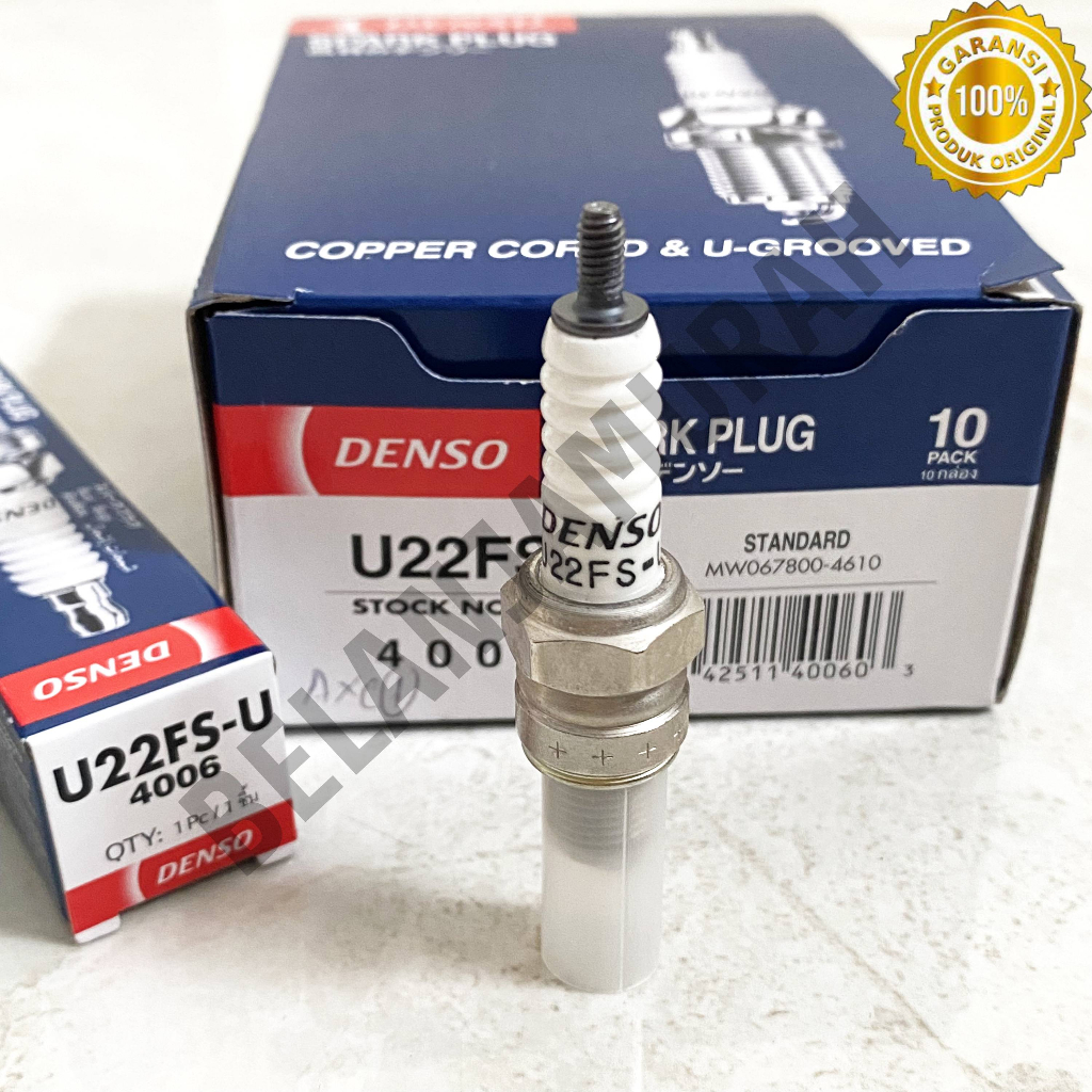 Jual Busi U22FS-U Motor Bebek Supra, Supra X, Grand, Jupiter, Mio, Vega ...