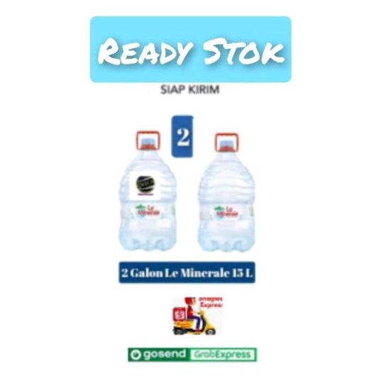 Jual 2 Galon Air Minum( Drinking Water) Le Minerale 15 Liter. | Shopee ...