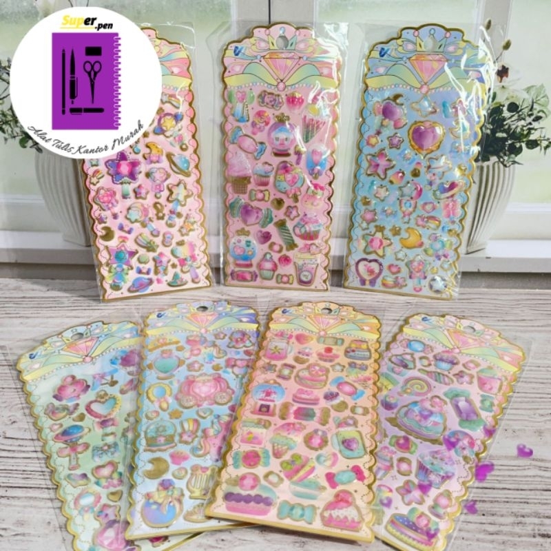 Jual STIKER TIMBUL 3D PERMEN CANDY WX-FV STICKER RANDOM/STIKER KARAKTER ...