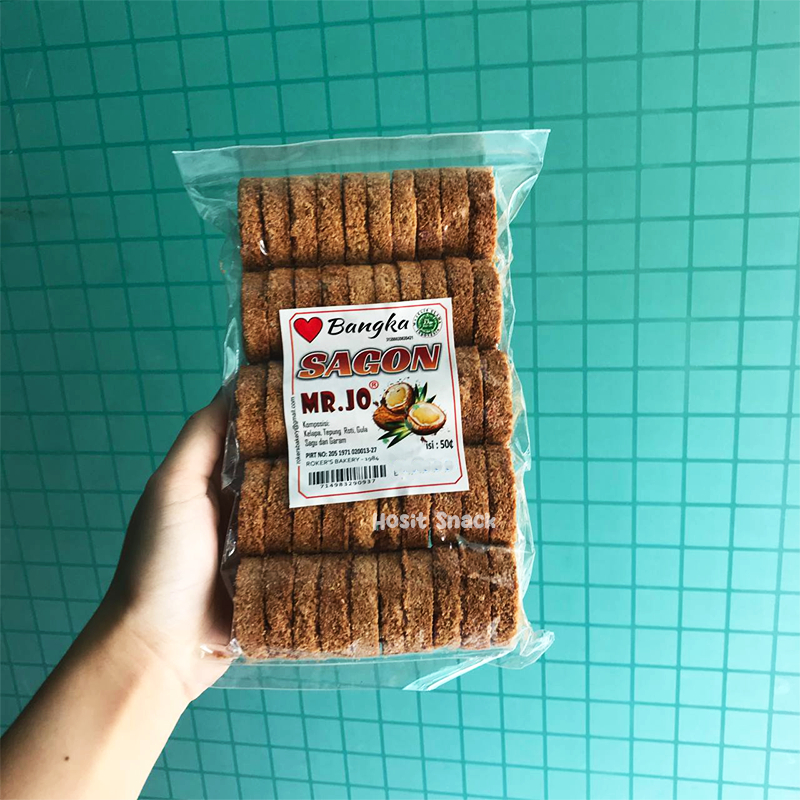 Jual Kue Sagon Bangka Bulat Cap Mr Jo isi 50 / Sagon Panggang / Kue ...