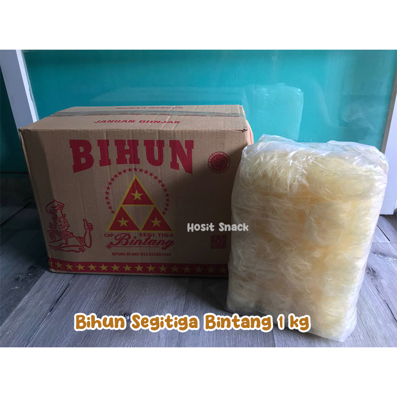 Jual Bihun Beras Segitiga Bintang 1kg Kiloan Ecer / Mifun / Mihun Halal ...