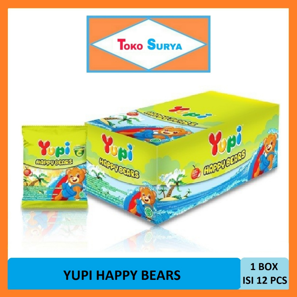 Jual Yupi Happy Bears Gummy Candies 12 Pcs x 10 Gr | Shopee Indonesia