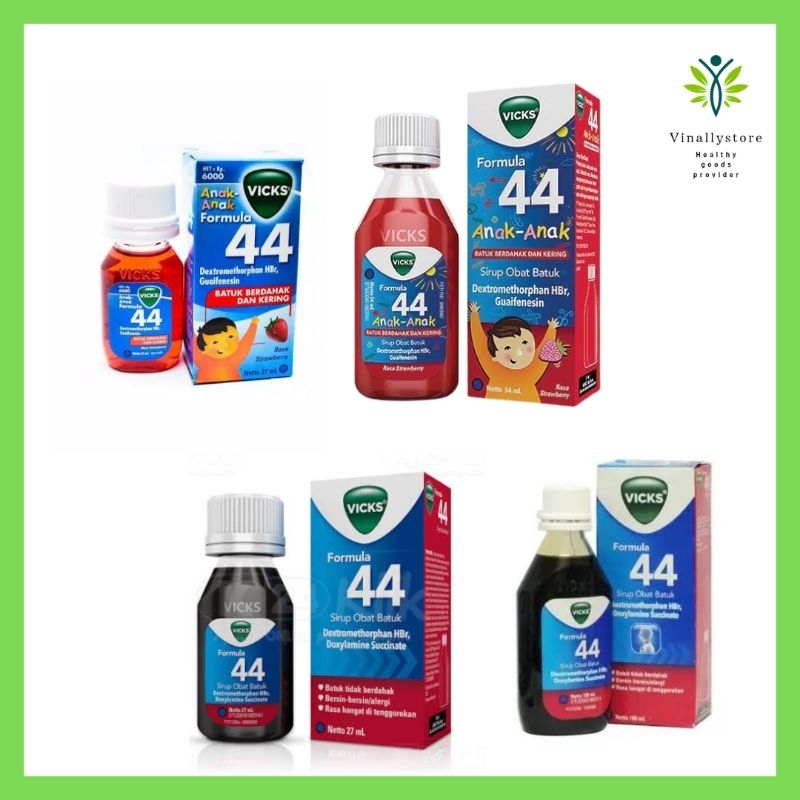 Jual VICKS FORMULA 44 ANAK DAN DEWASA SIRUP - 27 ML-54 ML | Shopee ...