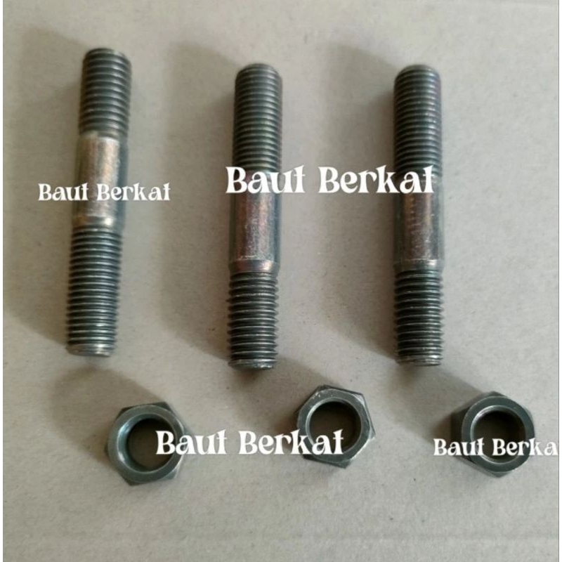 Jual baut tanam manifold 10 x 1.25 x 1.50 x 60 baut manifold 10 x 60 ...