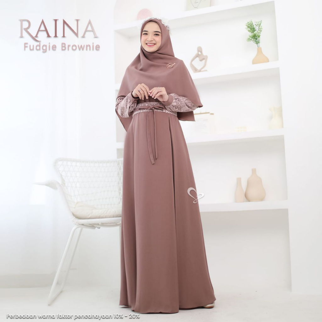 Jual Salvina Hijab Raina Dress Quality Premium - Dress Only | Shopee ...