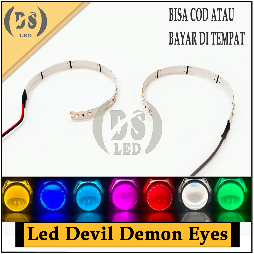 Jual Lampu Led Devil Demon eye BiLed 15cm / Led Demon eye Projie BiLed ...