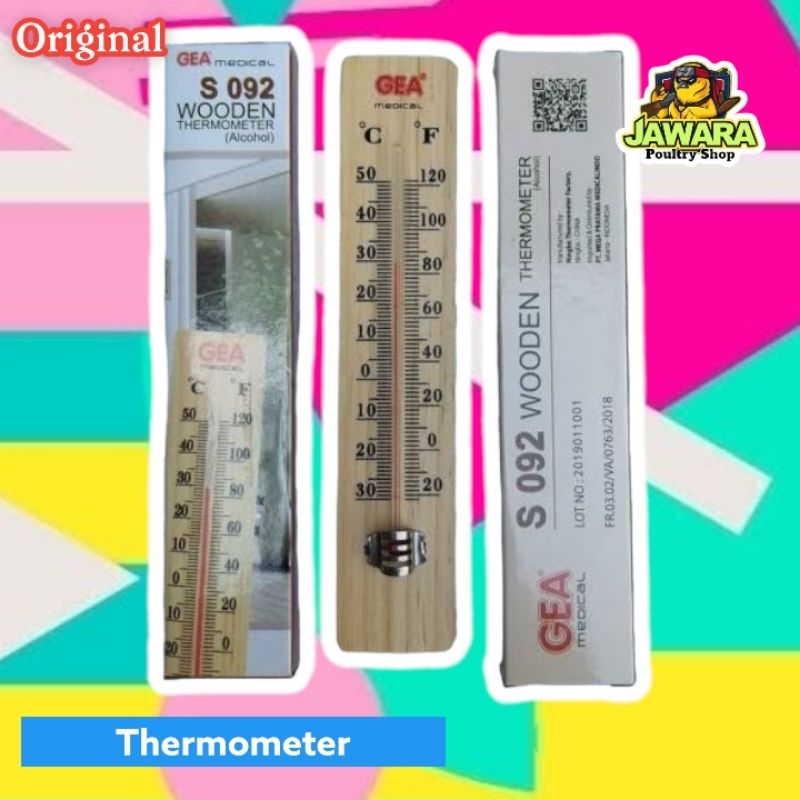 Jual Thermometer Kayu Mengukur Suhu Ruangan | Shopee Indonesia