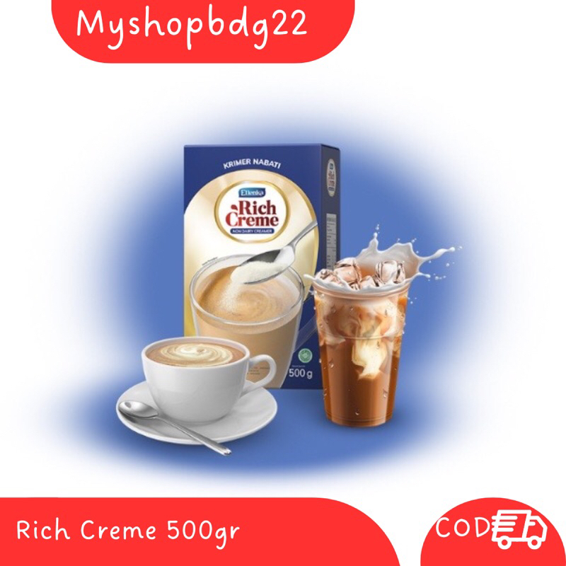 Jual Rich Creme Krimer Nabati Non Dairy Creamer 500Gr | Shopee Indonesia