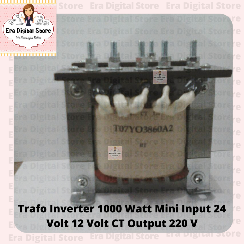 Jual Trafo Inverter 1000 Watt mini Input 24 Volt 12 Volt CT Output 0 ...