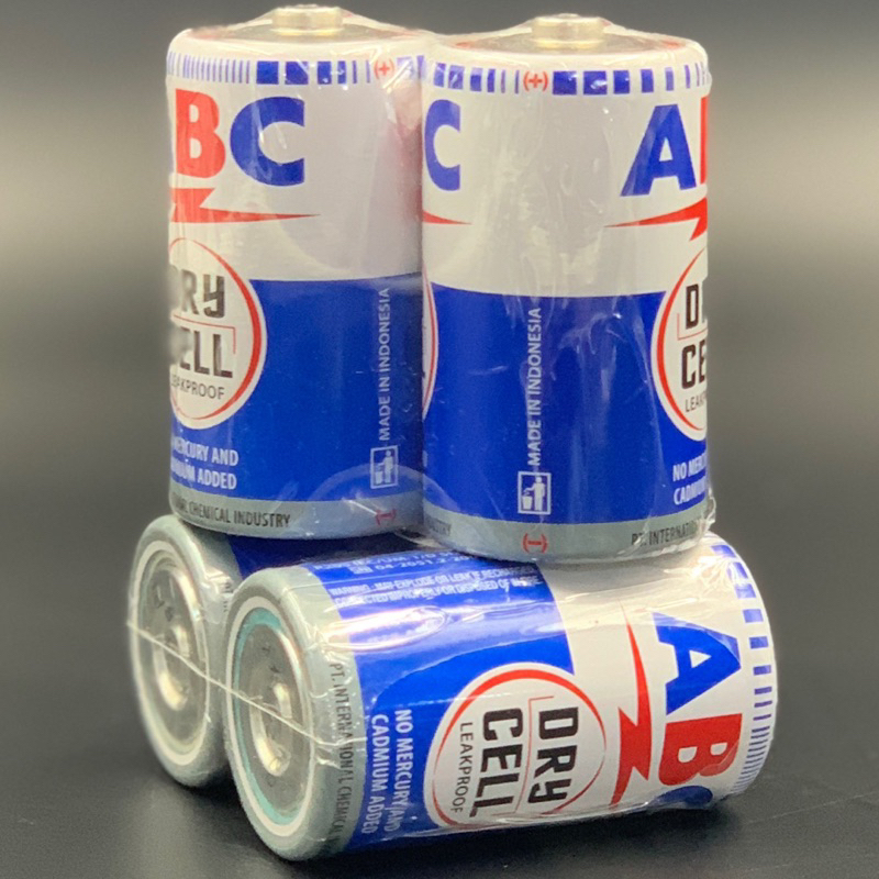 Jual Baterai ABC besar 1,5v / R20 isi 2pcs | Shopee Indonesia