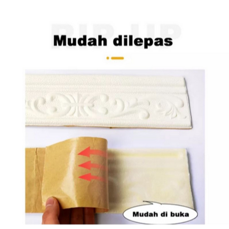 Jual Wall Border List Wallpaper Wallborder Foam 3D Premium Quality - 2 ...