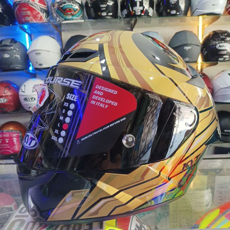 Jual HELM KYT TT-COURSE MARVEL LOKI HELM KYT TTC MARVEL | Shopee Indonesia