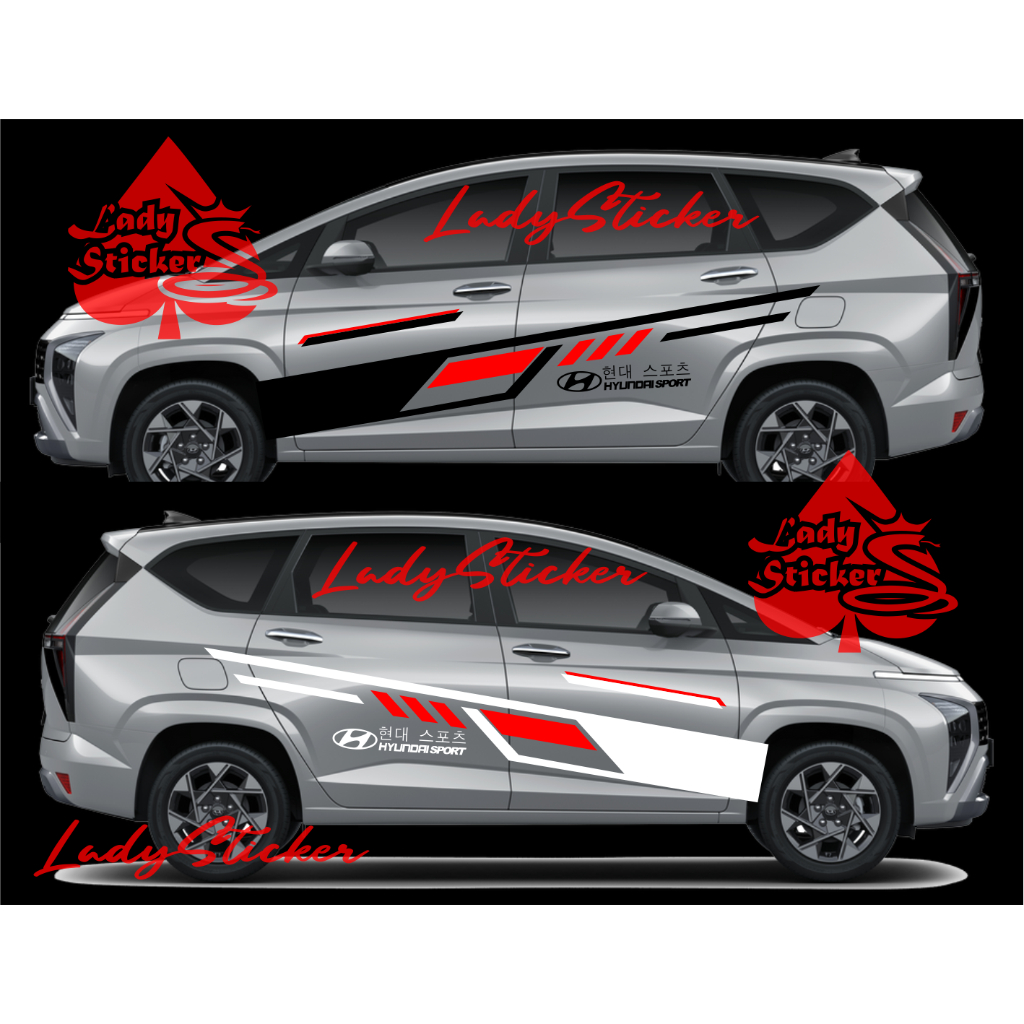 Jual Striping sticker stiker mobil hyundai stargazer sticker mobil ...