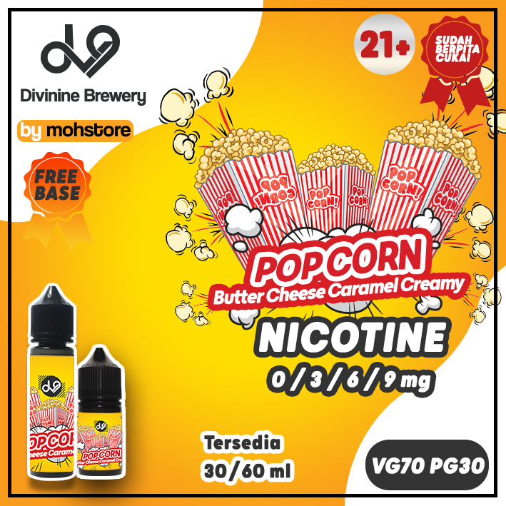 Jual Liquid Vape Dv9 PopCorn Caramel ButterCheese Freebase Nicotine MOD ...