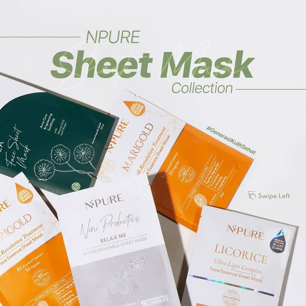 Jual NPURE Sheet Mask All Varian | Shopee Indonesia