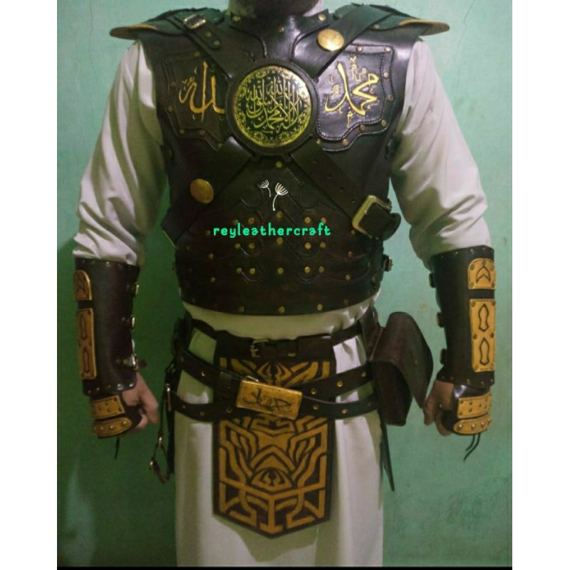 Jual kostum // baju zirah // leather armor // kulit sapi asli REAL PICT ...