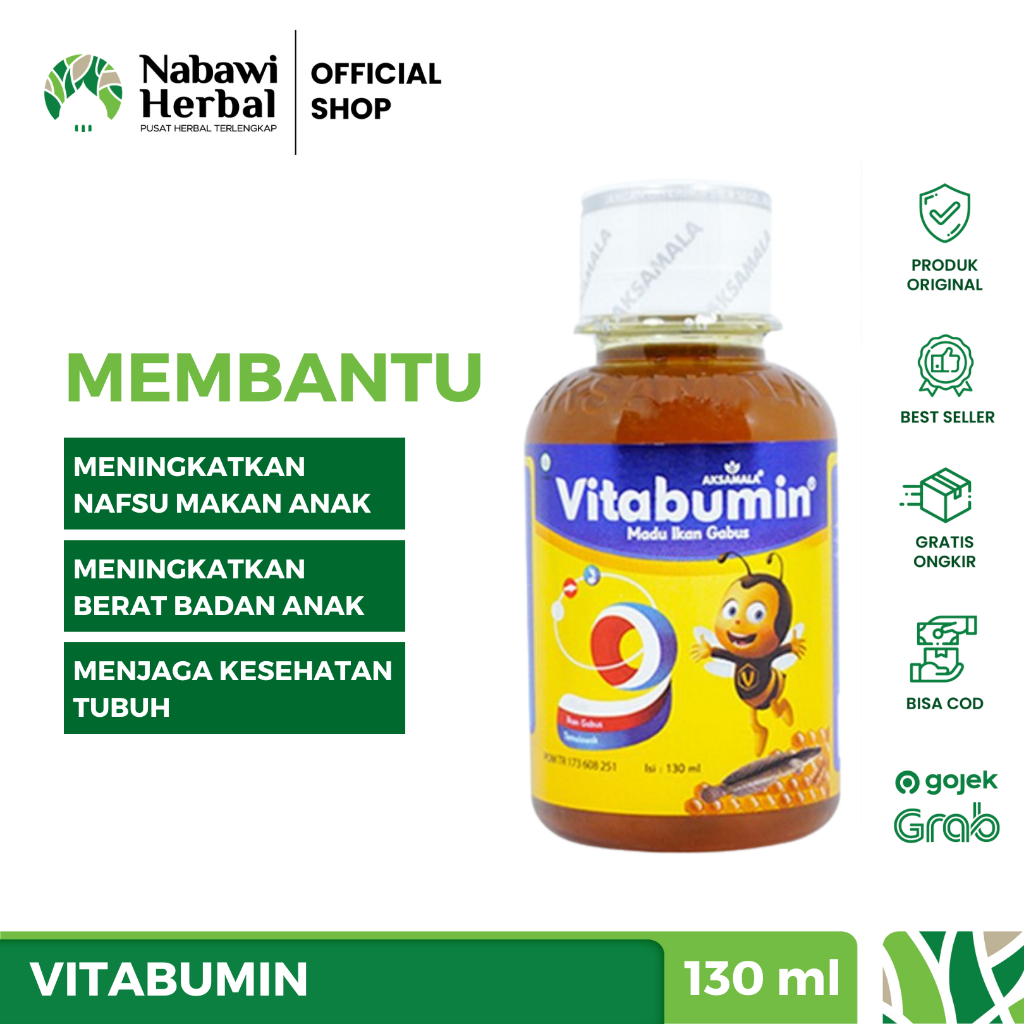 Jual VITABUMIN - Madu Ikan Gabus Suplemen Makanan Anak 130ml | Shopee ...