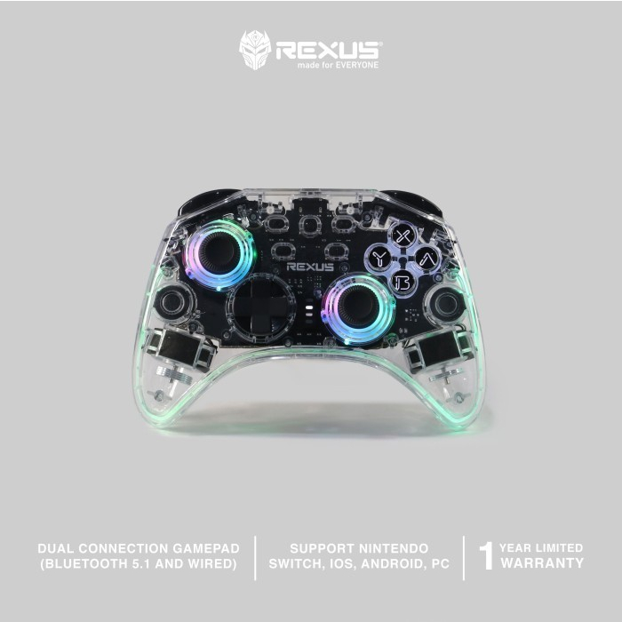 Jual Rexus GX400 Gamepad Wireless Bluetooth Gaming Joystick GX-400 ...