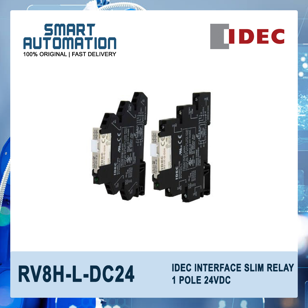 Jual IDEC RV8H-L-D24 Slim Relay 1 Pole 24V DC | Shopee Indonesia