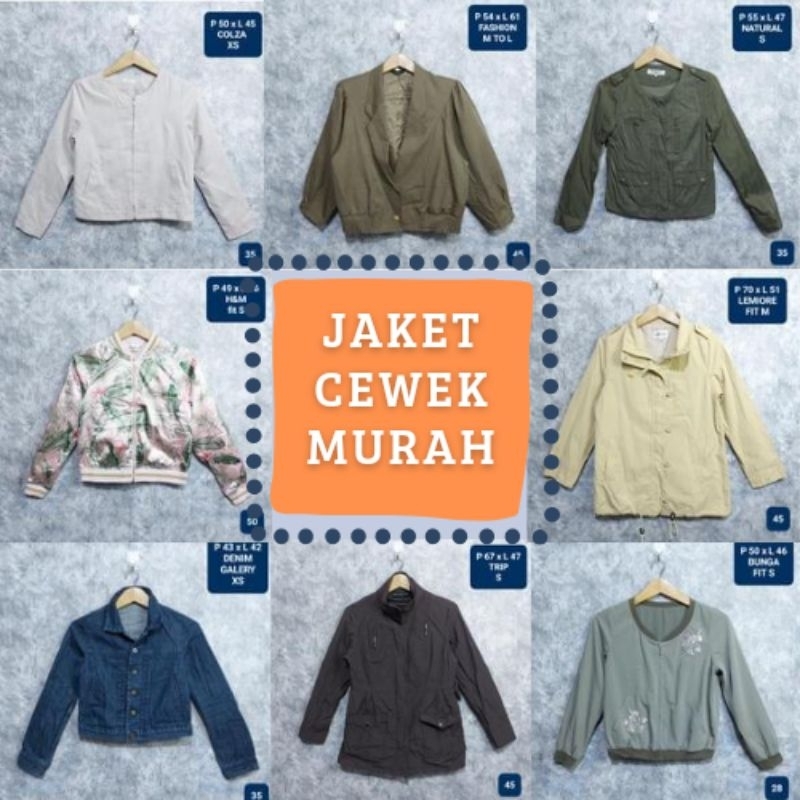 Jual SALE JACKET CEWEK WANITA MURAH (1) | Shopee Indonesia