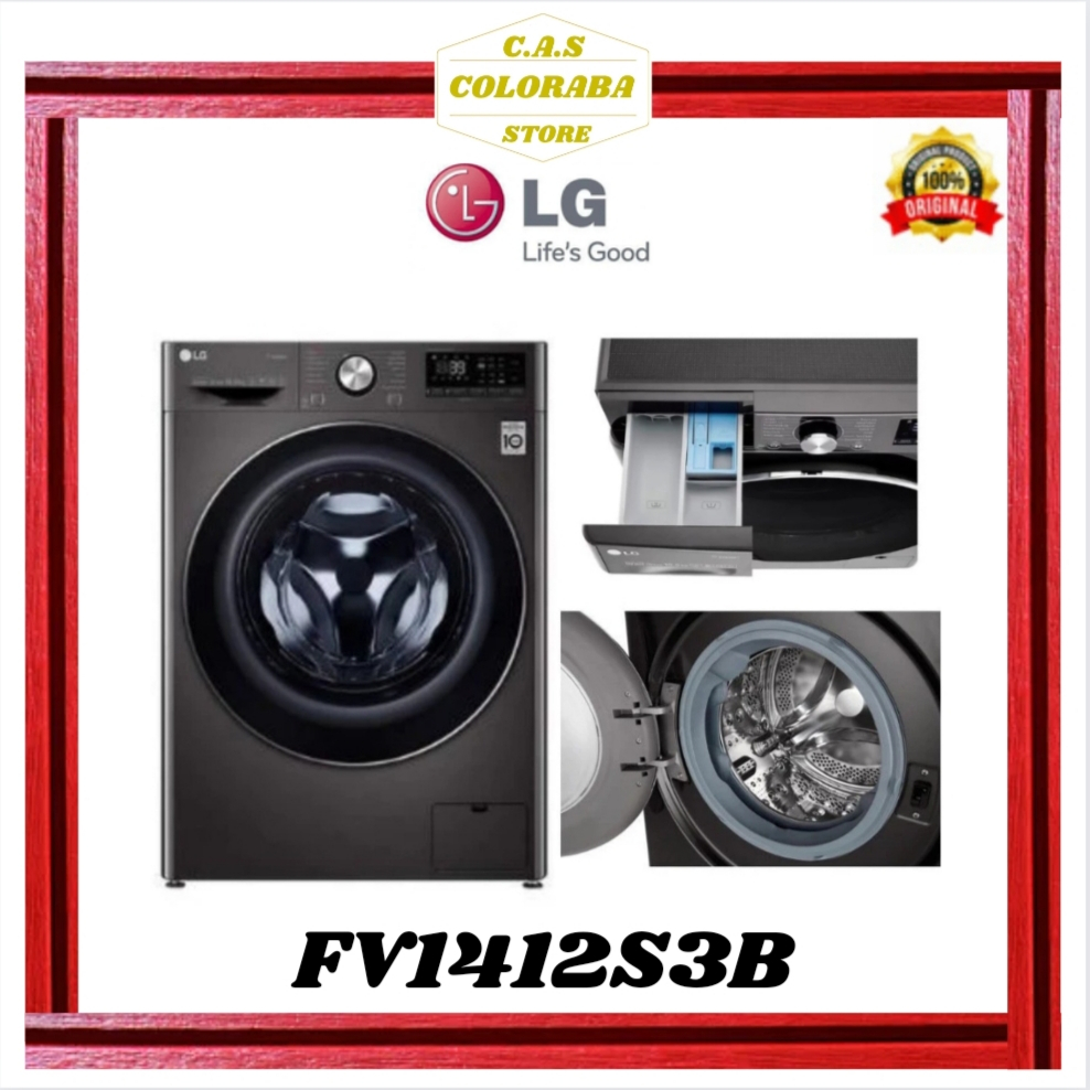 Jual MESIN CUCI LG FV1412S3B MESIN CUCI FRONT LOADING 12 KG INVERTER ...