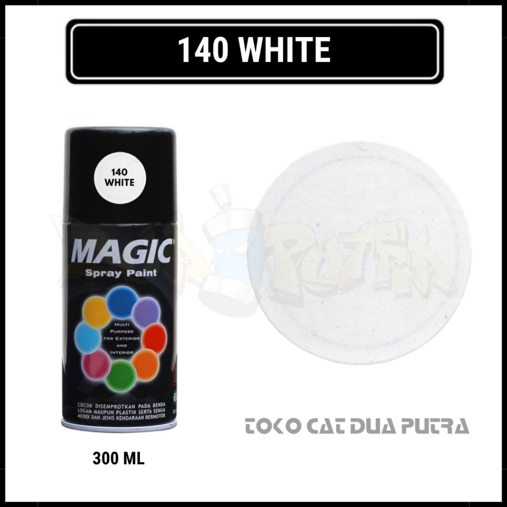 Jual Cat Semprot Magic Spray Paint 300ml 140 White | Shopee Indonesia