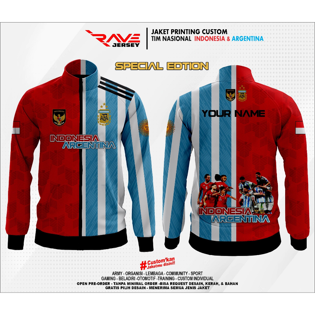 Jual JAKET TIMNAS INDONESIA SESI 2 FULL PRINTING SUBLIM PREMIUM CUSTOM ...