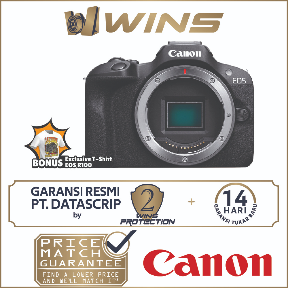 Jual Canon EOS R100 Mirrorless Camera Body Only - Garansi Resmi ...