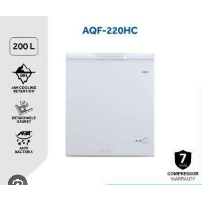 Jual AQUA Chest Freezer Box Freezer 200Liter AQF-220 HC Box Pendingin ...
