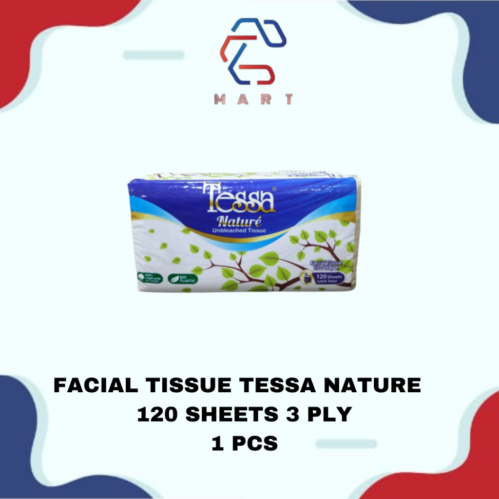 Jual Tessa Facial Tissue Nature 120 Sheets 3 Ply - 1 Pcs | Shopee Indonesia