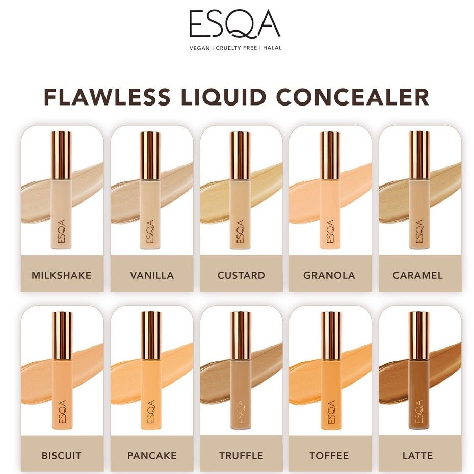 Jual ESQA Flawless Liquid Concealer ESQA Flawless Liquid Corrector ...