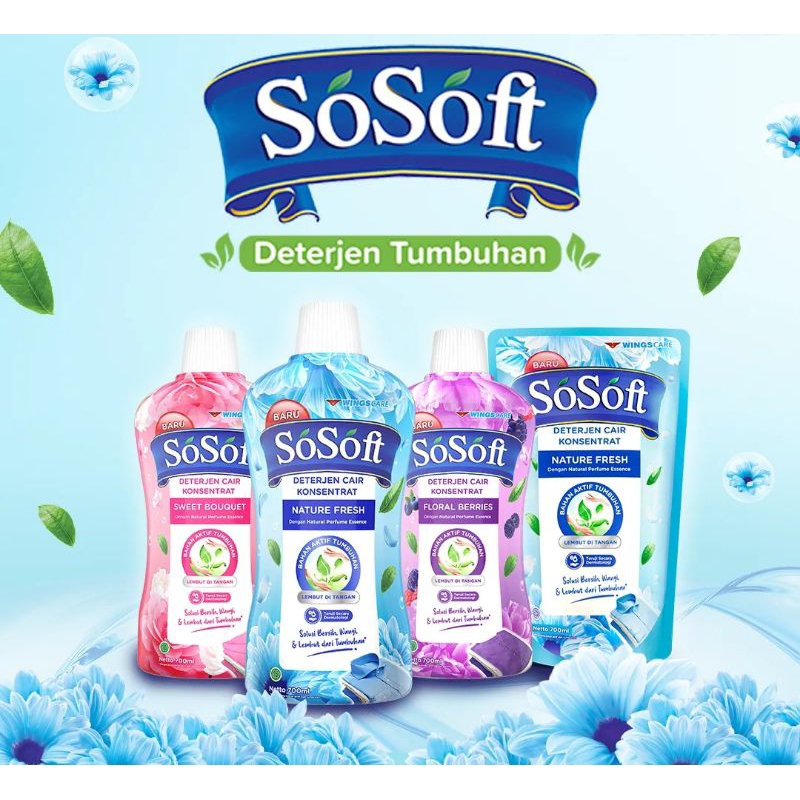 Jual Sosoft Detergen Cair 700 ml | Shopee Indonesia