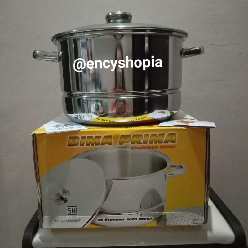 Jual PANCI BIMA PRIMA STEAMER / KUKUS LANGSENG 26 CM STAINLESS 430 ...
