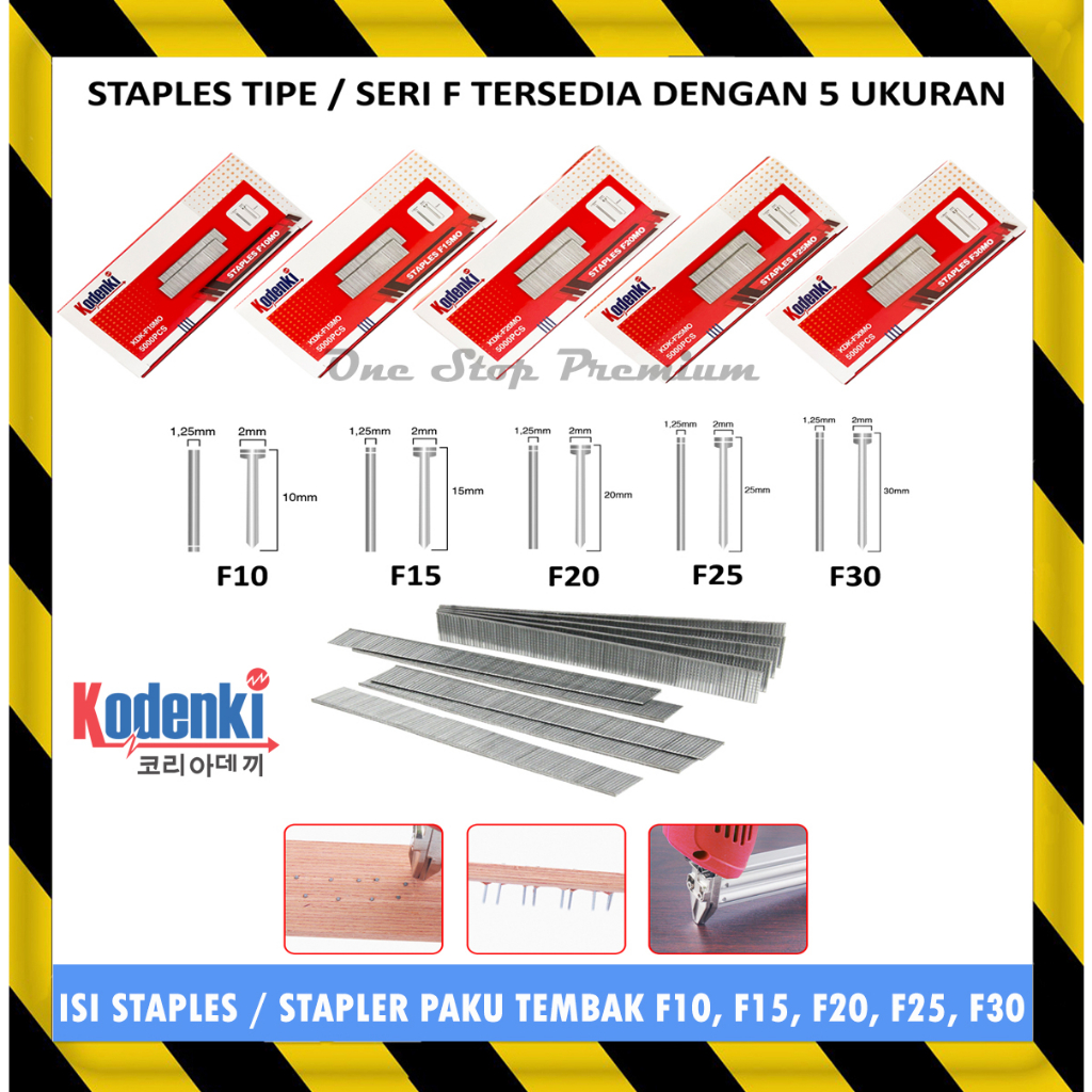 Jual ISI ULANG REFIL REFILL AIR FINISH NAILER NAIL GUN SETEPLES STEPLES ...