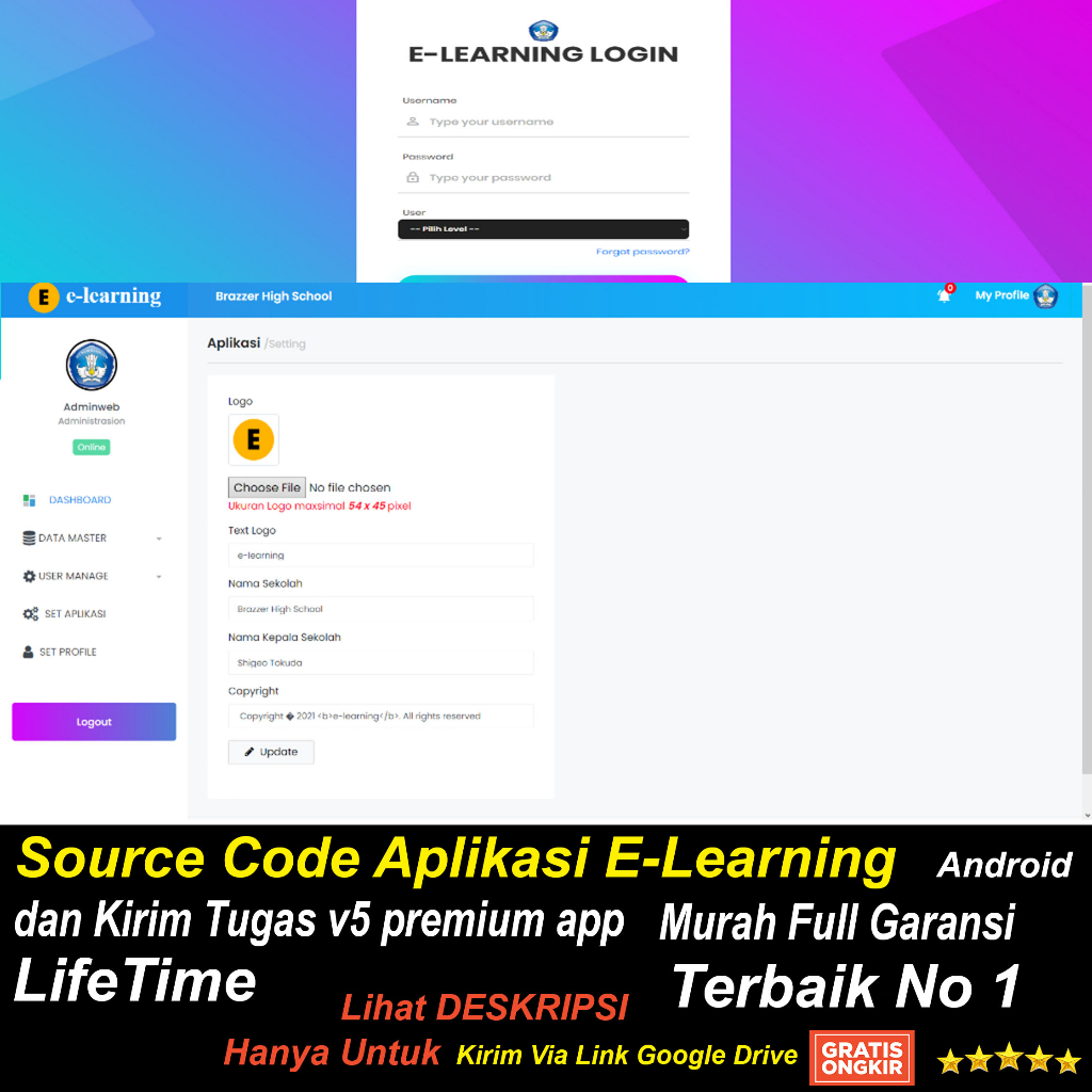 Jual Source Code Aplikasi E Learning Dan Kirim Tugas V5 Premium App