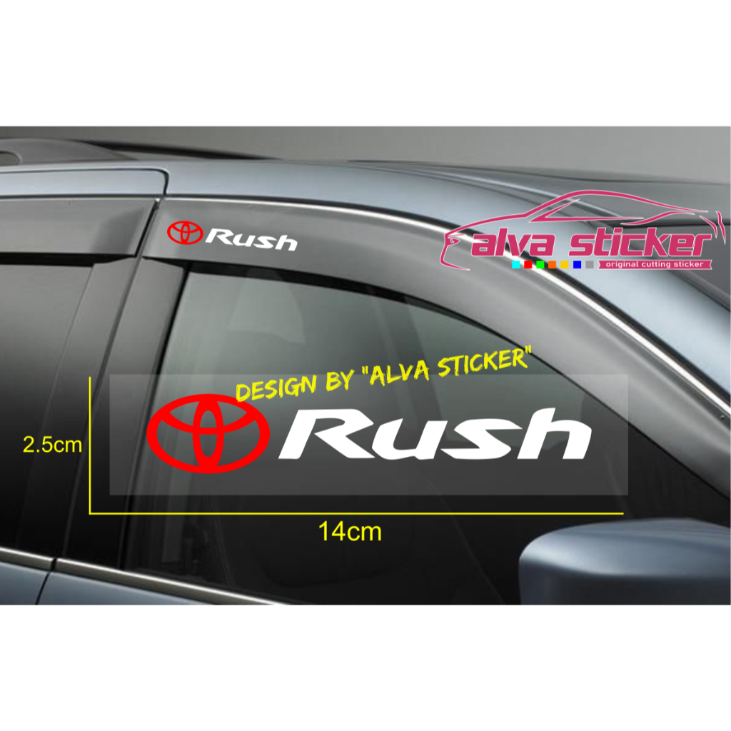 Jual discont sticker rush gr sport stiker talang air mobil toyota rush ...
