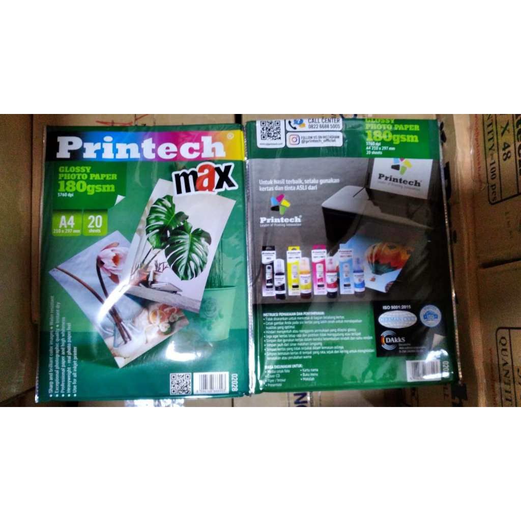 Jual Kertas Foto / Photo Paper PRINTECH Glossy MAX A4 180g | Shopee Indonesia