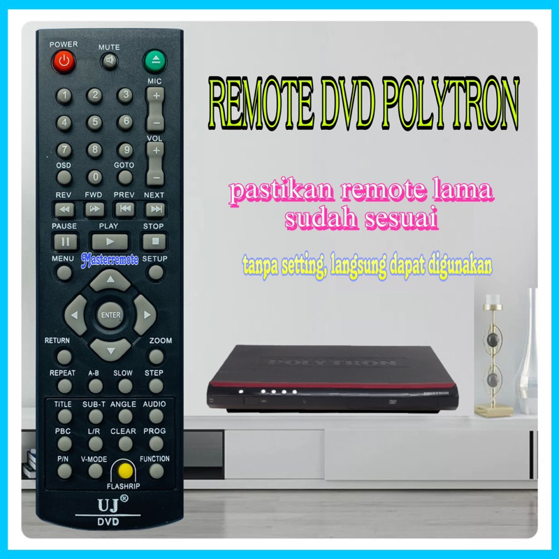 Jual REMOT REMOTE DVD POLYTRON | Shopee Indonesia