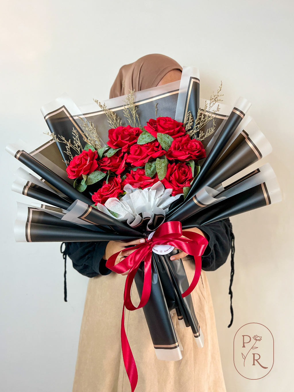 Jual 𝐏𝐀𝐏𝐄𝐑𝐔𝐒𝐇 [JRA02] Buket Bunga Artificial Merah Red / Hadiah wisuda graduation perpisahan ...