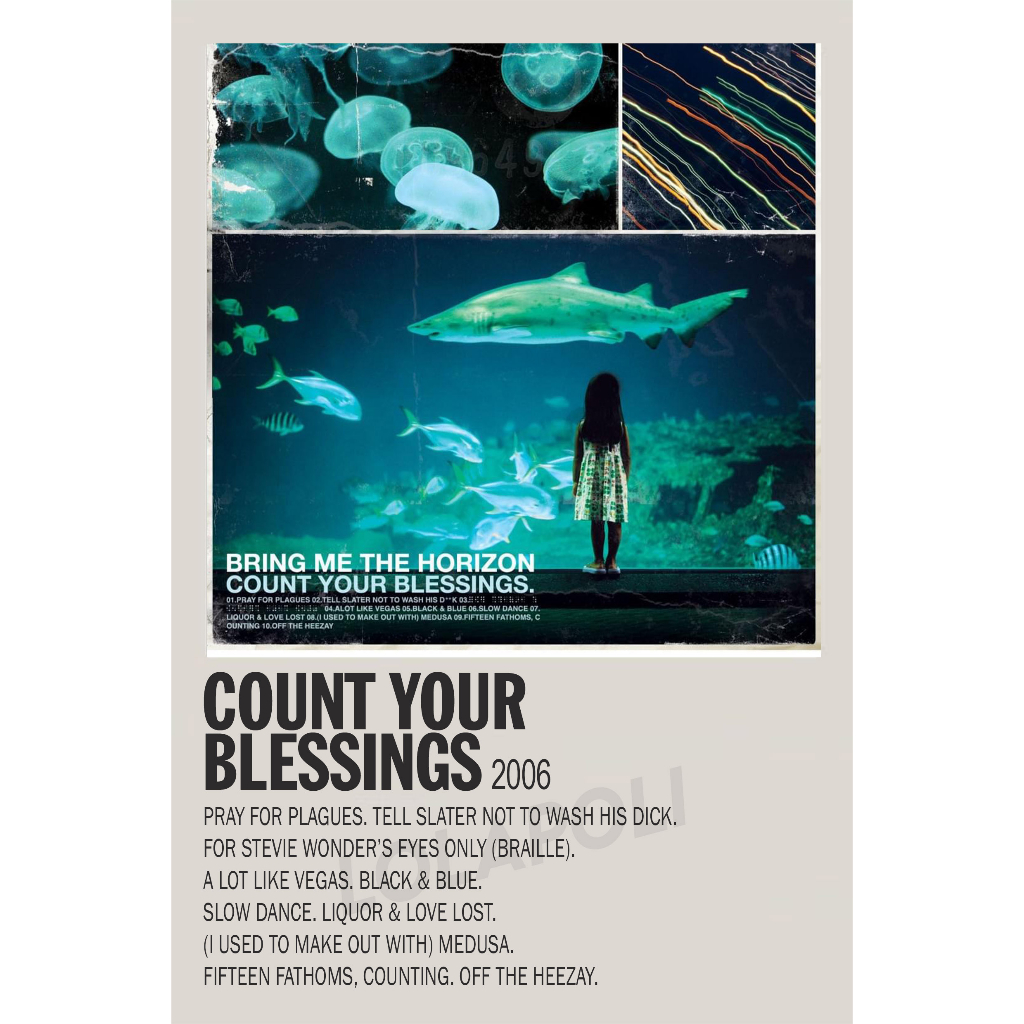 Jual Poster Cover Album Count Your Blessings - Bring Me The Horizon ...